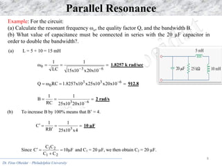 Parallel resonance circuits of science.pdf