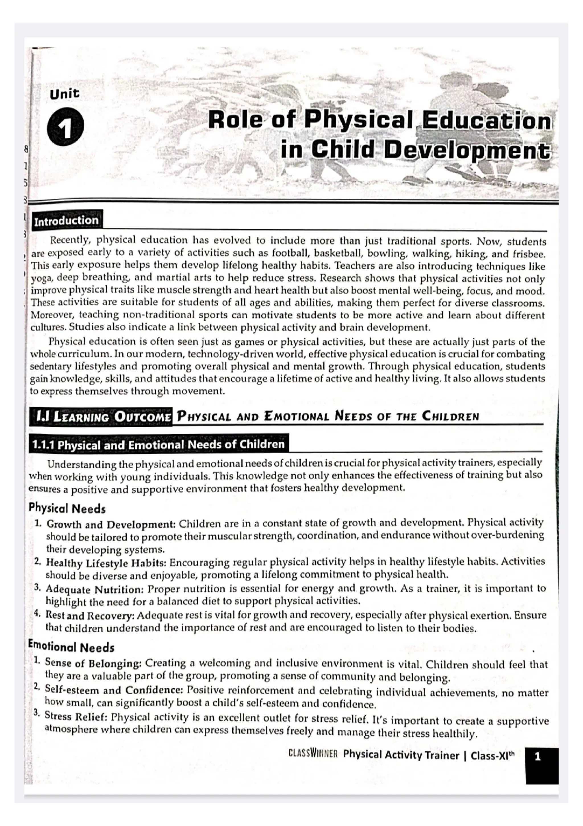 11 Physical activity trainer chapter 1 role of physical education in ...