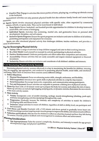 Class 11 Physical activity trainer chapter 1 role of physical education ...