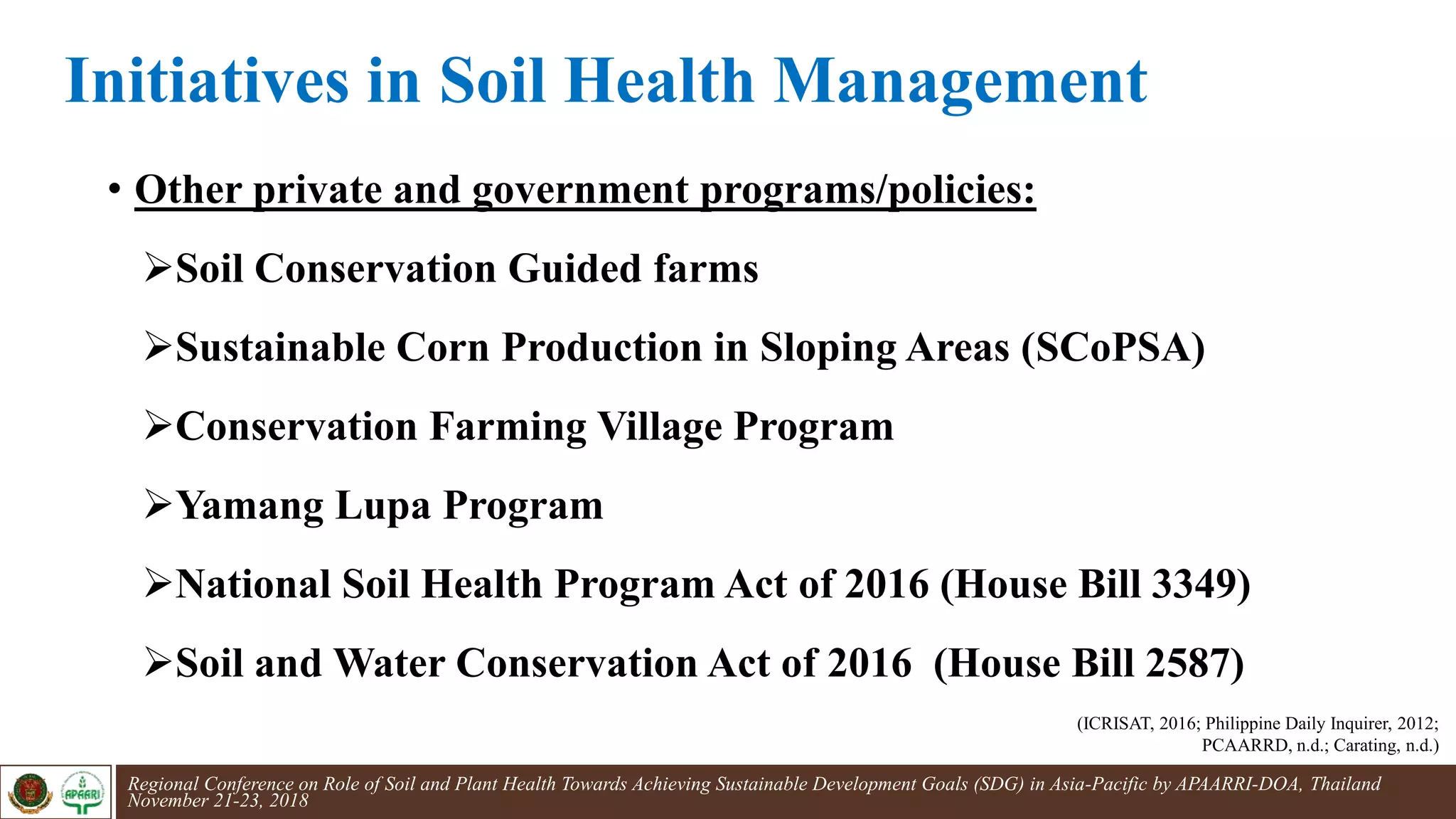Soil Health and Sustainable Development Goals in the Philippines | PPTX