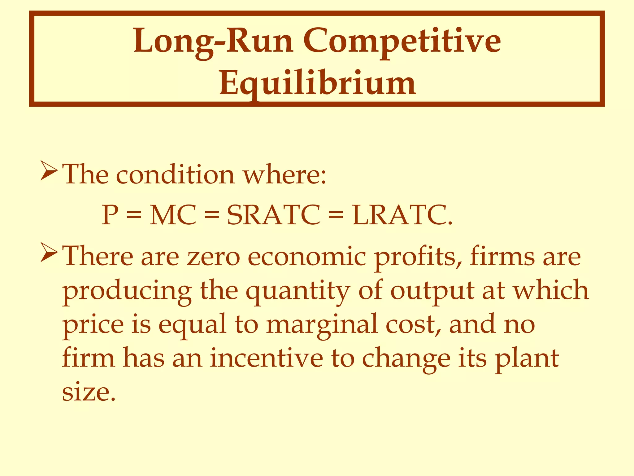 11 perfect competition class economics slides for ku | PPT