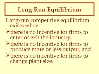 11 perfect competition class economics slides for ku | PPT