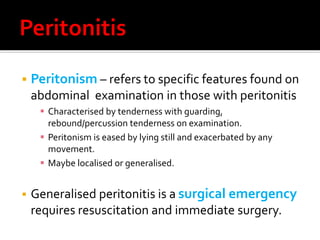 PERITONITIS pdf for healthcare medical students | PPT