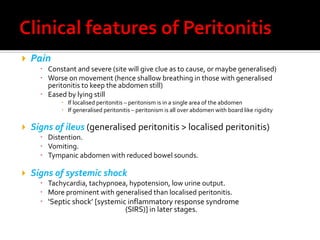 PERITONITIS pdf for healthcare medical students | PPT
