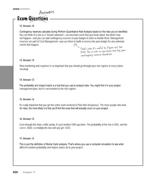 11 pmp risk management exam | PDF