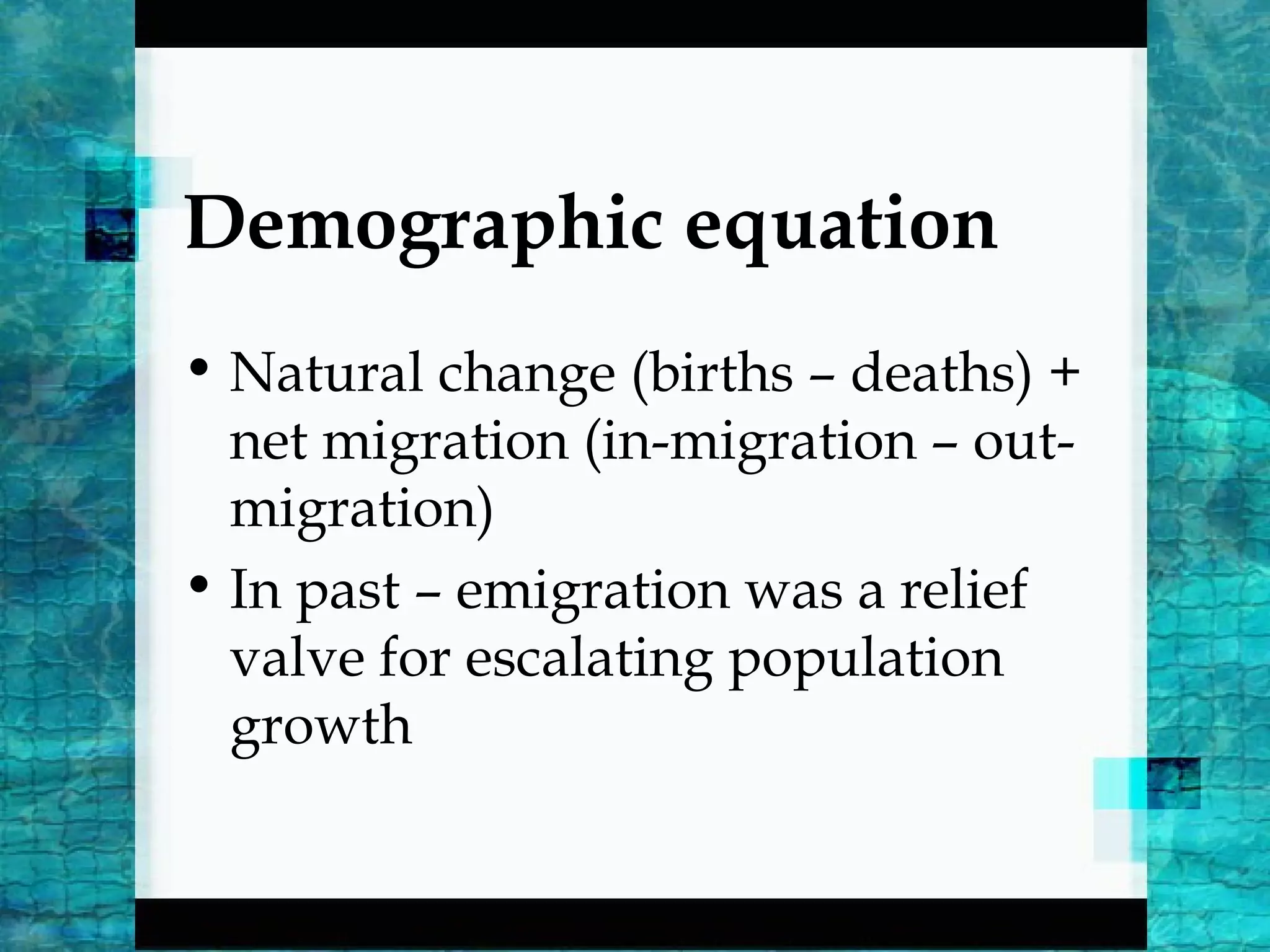 INTRODUCTION OF POPULATION GEOGRAPHY | PPT