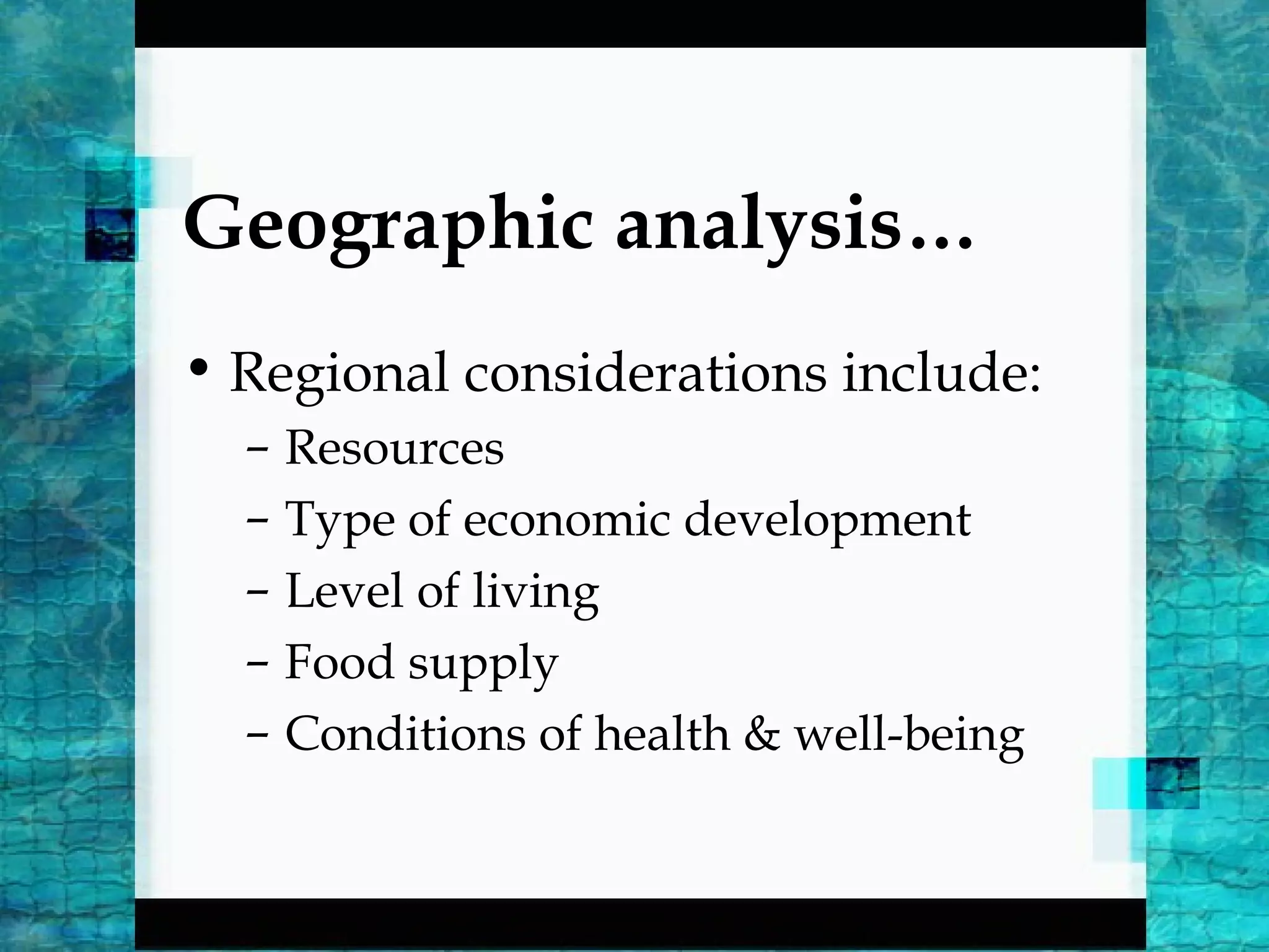 INTRODUCTION OF POPULATION GEOGRAPHY | PPT