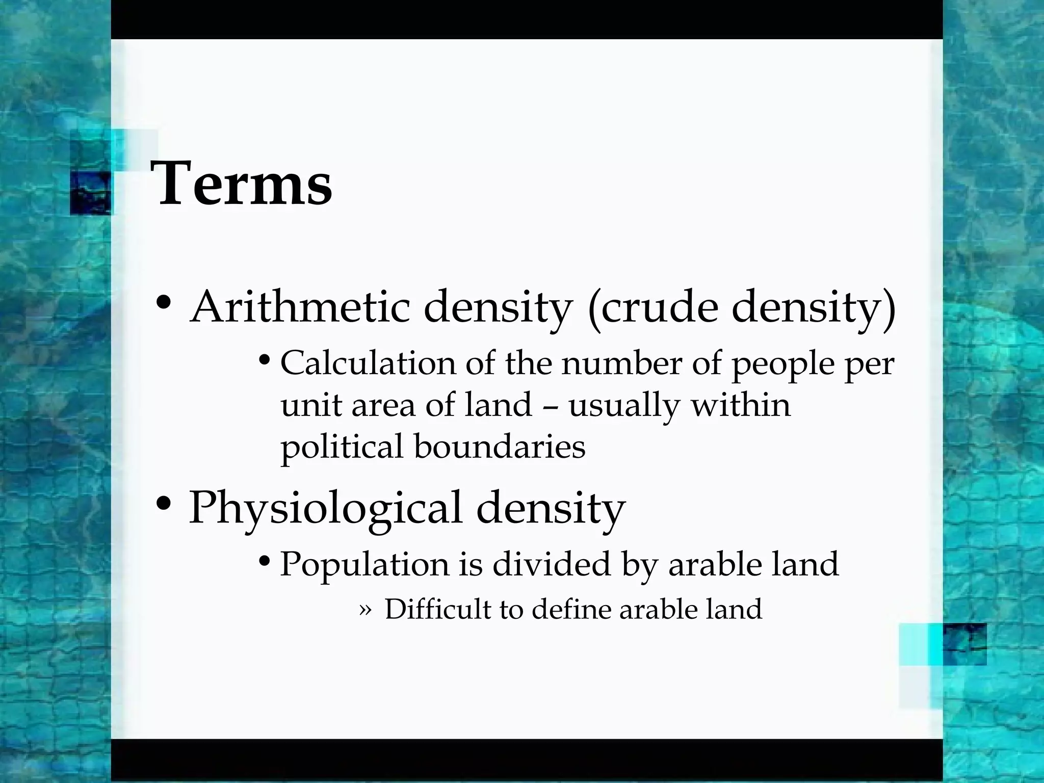 INTRODUCTION OF POPULATION GEOGRAPHY | PPT