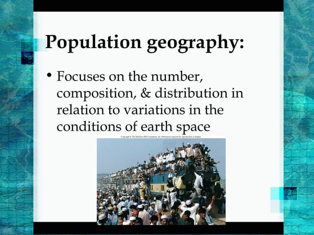 INTRODUCTION OF POPULATION GEOGRAPHY | PPT