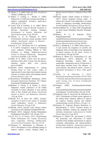 Practicality and Effectiveness of Student’ Worksheets Based on Ethno science to Improve ...