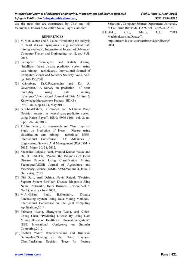 prediction of heart disease using machine learning algorithms | PDF