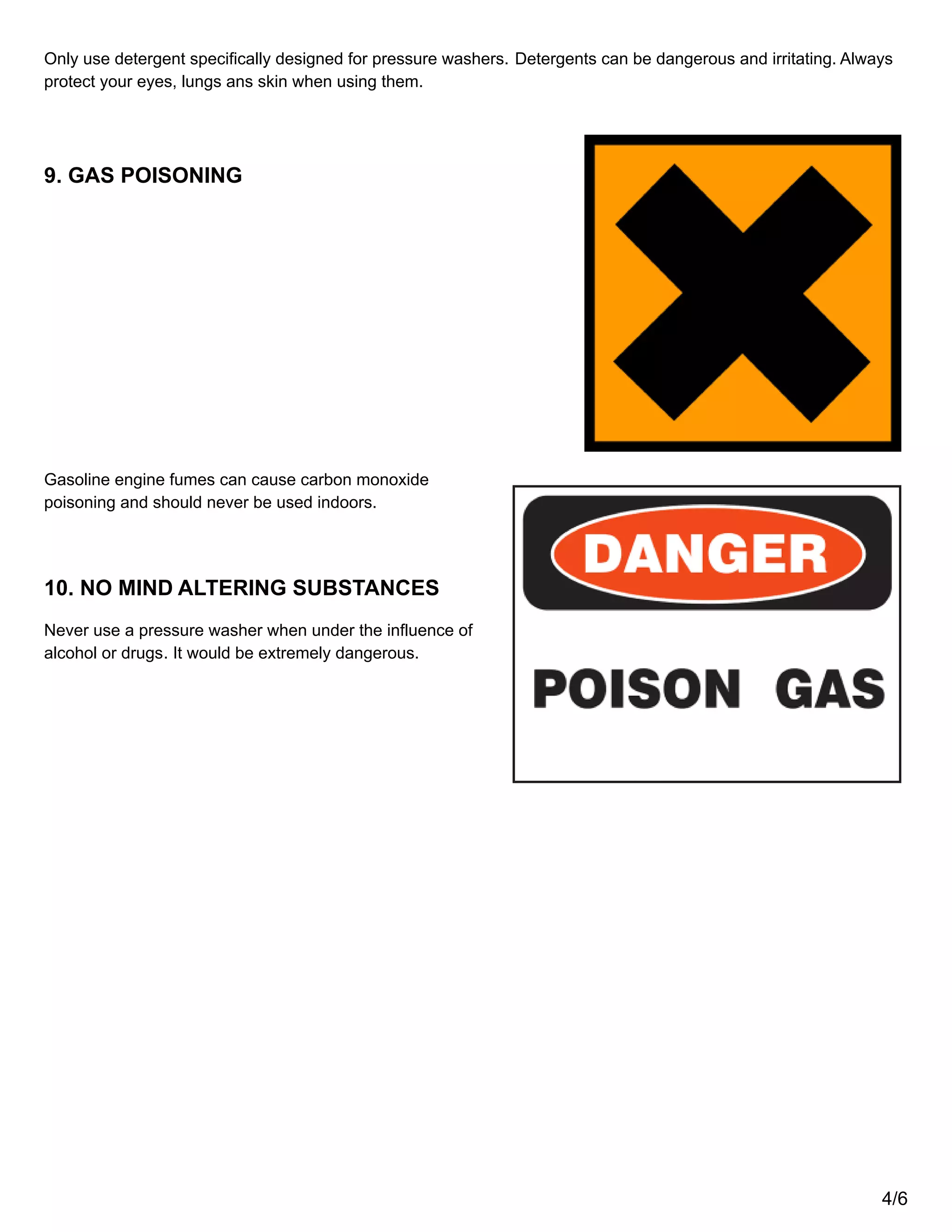 11 pressure washer safety rules | PDF