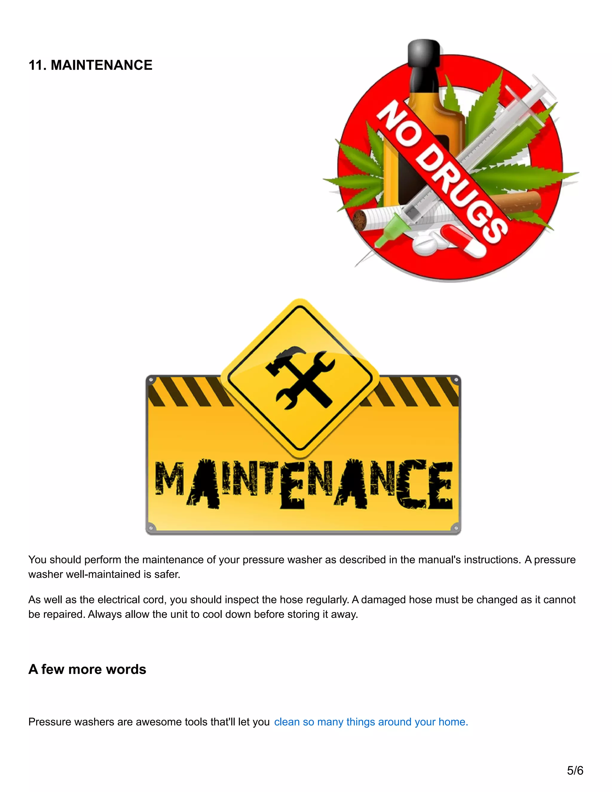 11 pressure washer safety rules | PDF