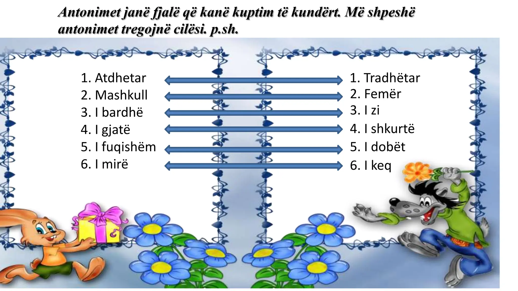11Prezentimi-Sinonimet, antonimet, homonimet.pptx