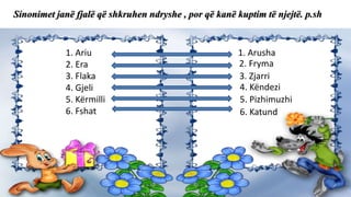 11Prezentimi-Sinonimet, antonimet, homonimet.pptx