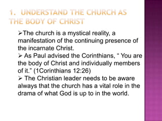 11 principles of christian leadership | PPTX