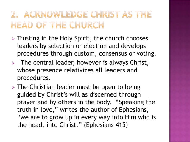 11 principles of christian leadership | PPTX