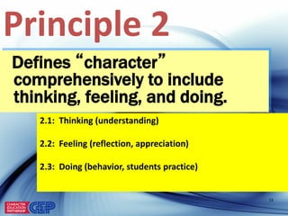 11 principles of effective character education | PDF
