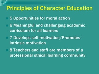 11 principles of effective character education | PDF