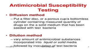 Procedure of sensitivity - Microbiology for Lab Technicians | PPTX