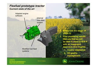 Biofuels Solutions For Ag Machinery - Peter Pickel | PDF