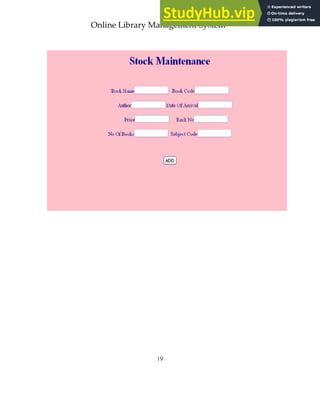 11 Project-Online Library Management System | PDF