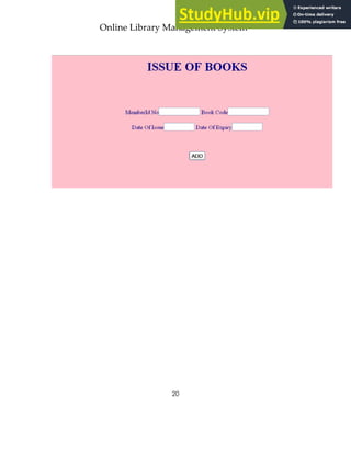 11 Project-Online Library Management System | PDF