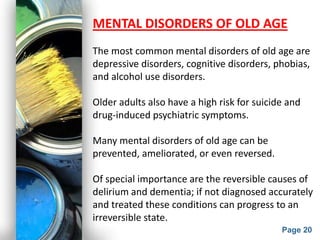 psychology of old age | PPTX