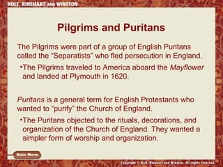 The Puritan Legacy | PPT