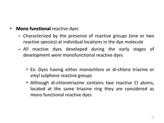 Reactive dyes | PPTX
