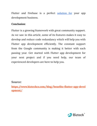 11 reasons why flutter is better for app development | PDF
