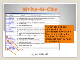 11 ref works 2.0 write n cite | PPT