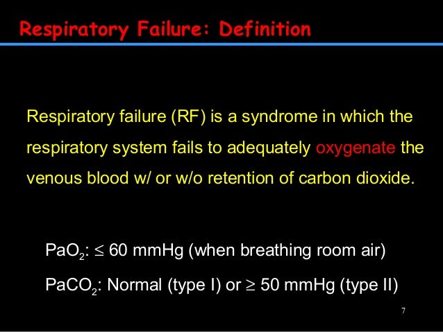 11 respiratory failure