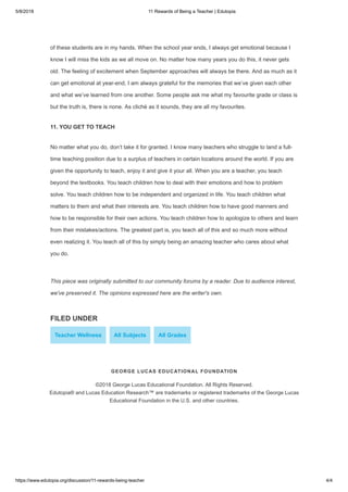 11 rewards of being a teacher | PDF