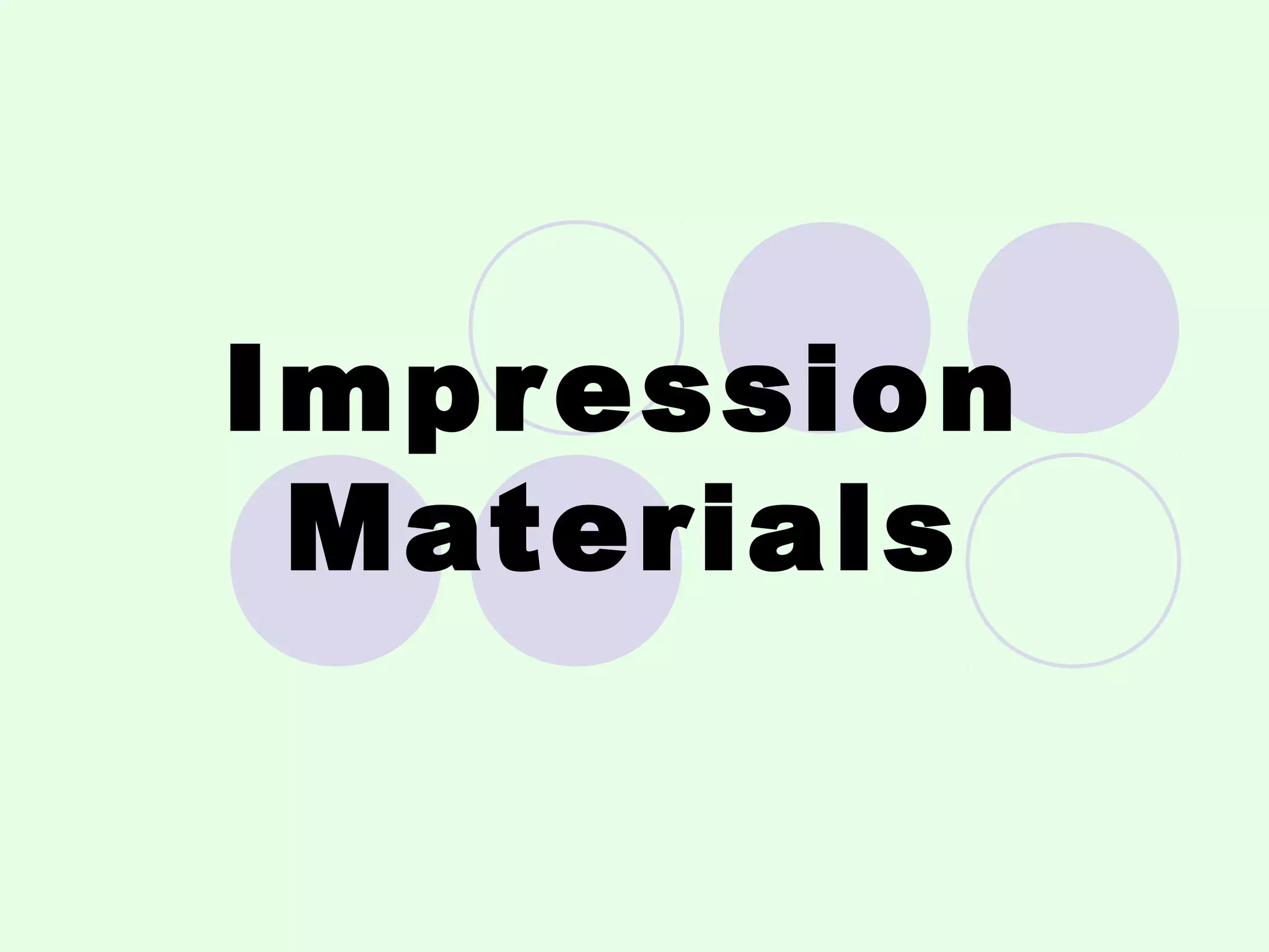 rigid impression materials dental material | PPT