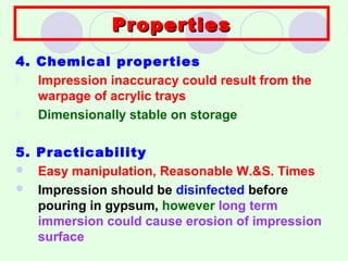 rigid impression materials dental material | PPT