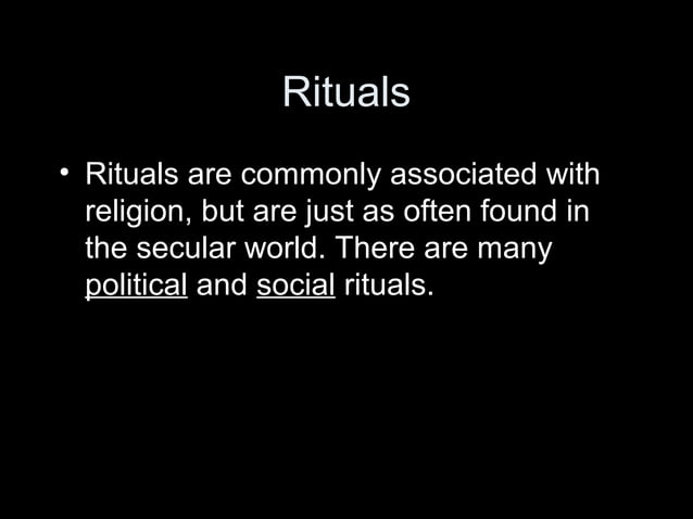 Rites/Rituals | PPT