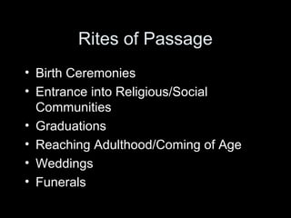 Rites/Rituals | PPT