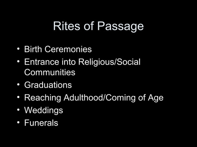 Rites/Rituals | PPT