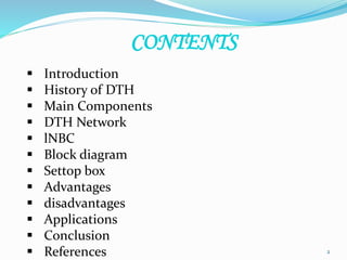 DTH | PPTX | Digital Audio | Computer Software and Applications