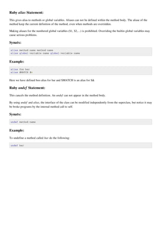 11 ruby methods | PDF