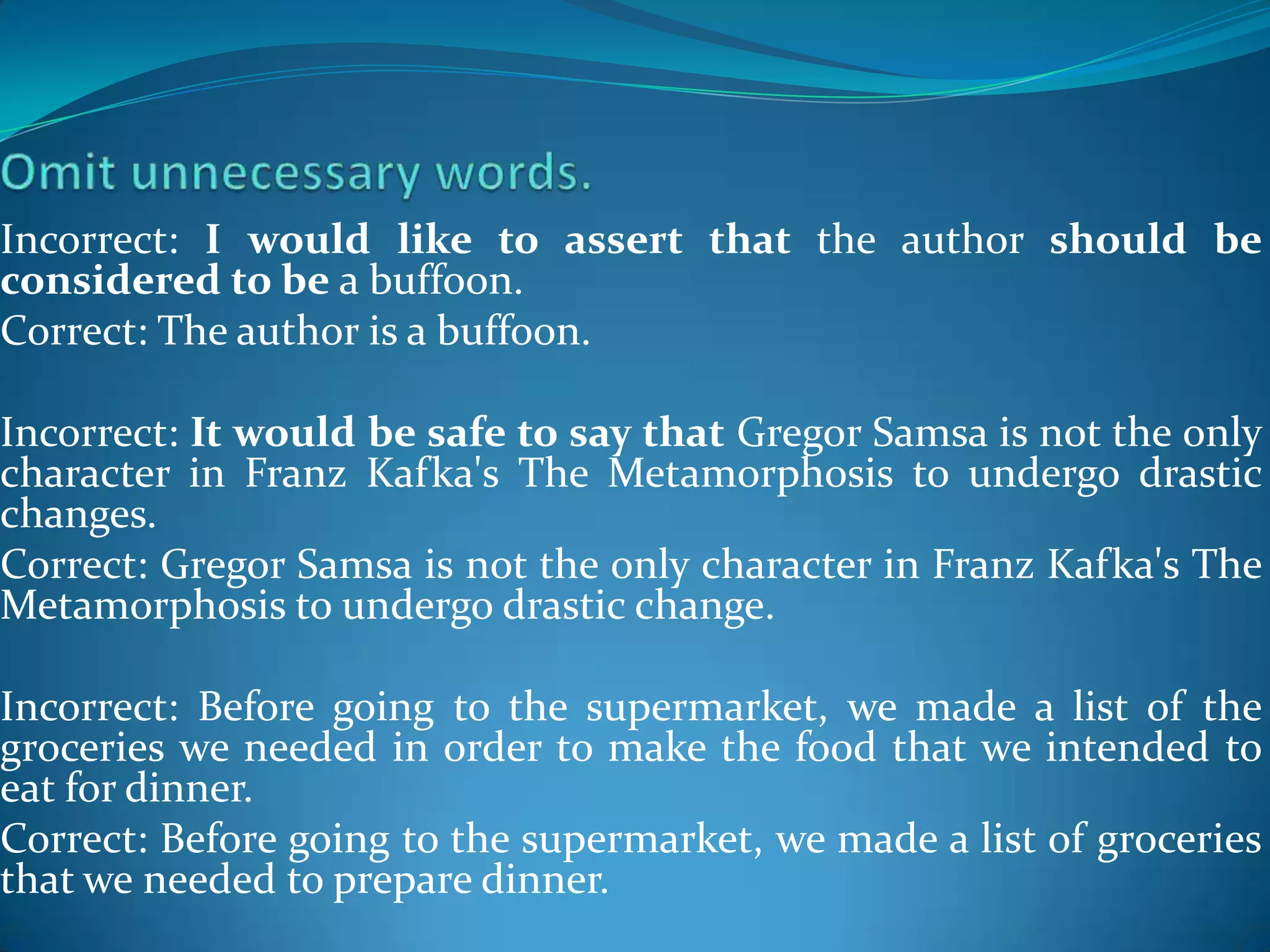 11 rules of writing, grammar, and | PPTX