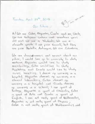 THE FUTURE IS IN YOUR HANDS 11S1'S DRAFTS | PDF