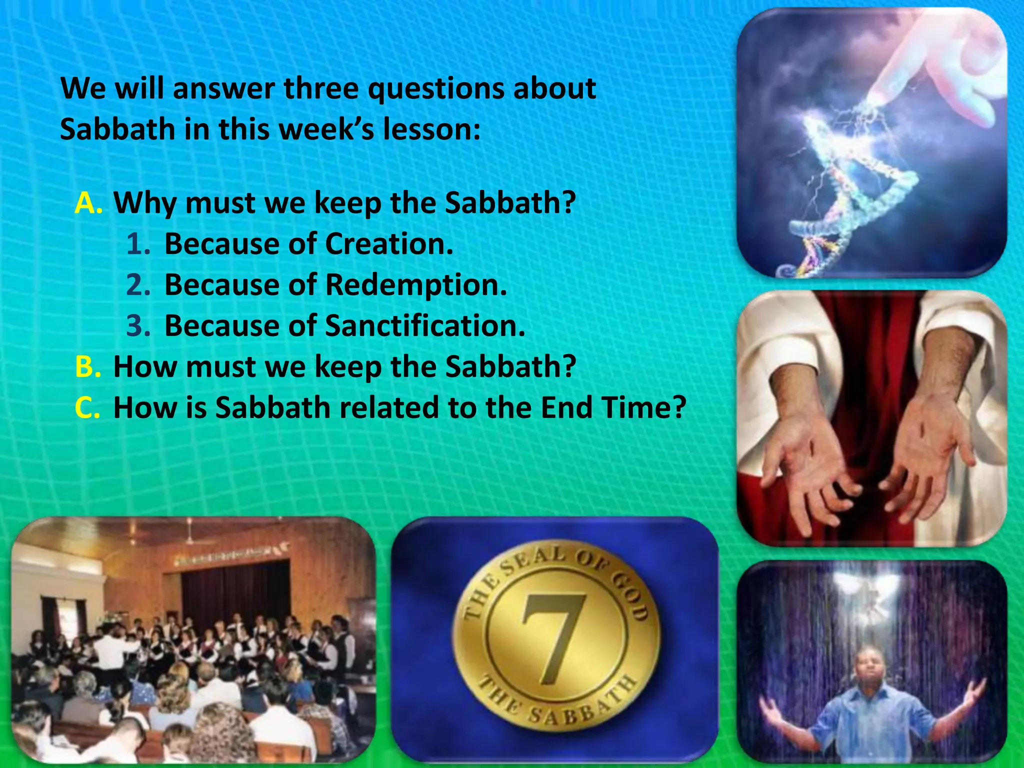 11 sabbath gift from eden | PPT