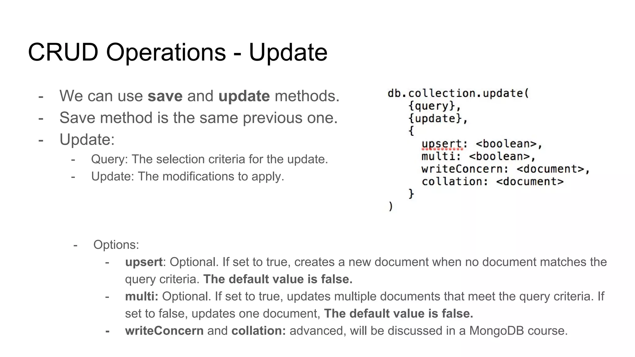 11 schema design & crud | PPT