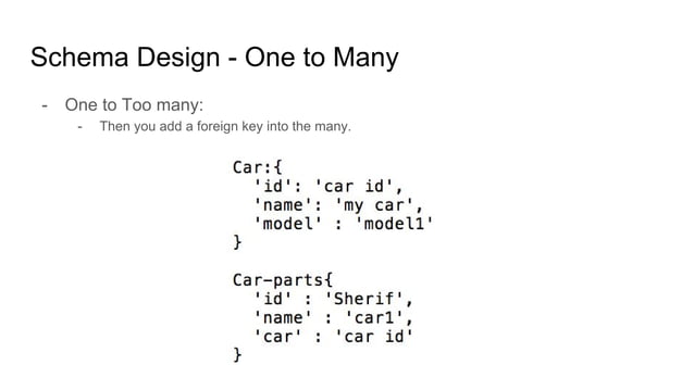 11 schema design & crud | PPT