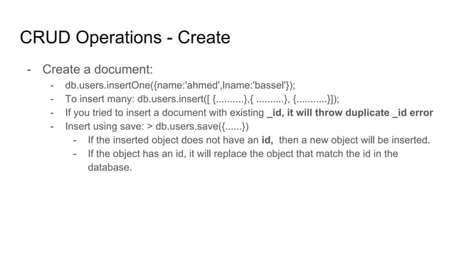 11 schema design & crud | PPT