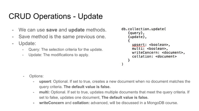 11 schema design & crud | PPT