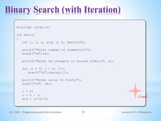 Introduction of Searching in data structure & its types. | PPTX