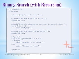 Introduction of Searching in data structure & its types. | PPTX